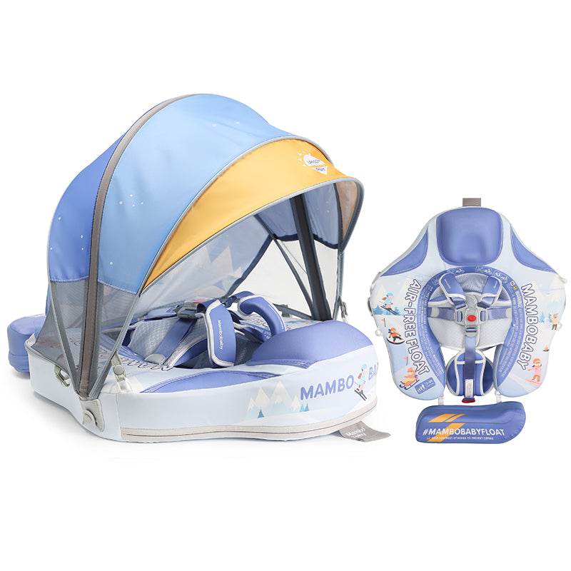 Mambobaby Pool Float Snowboarding with Canopy