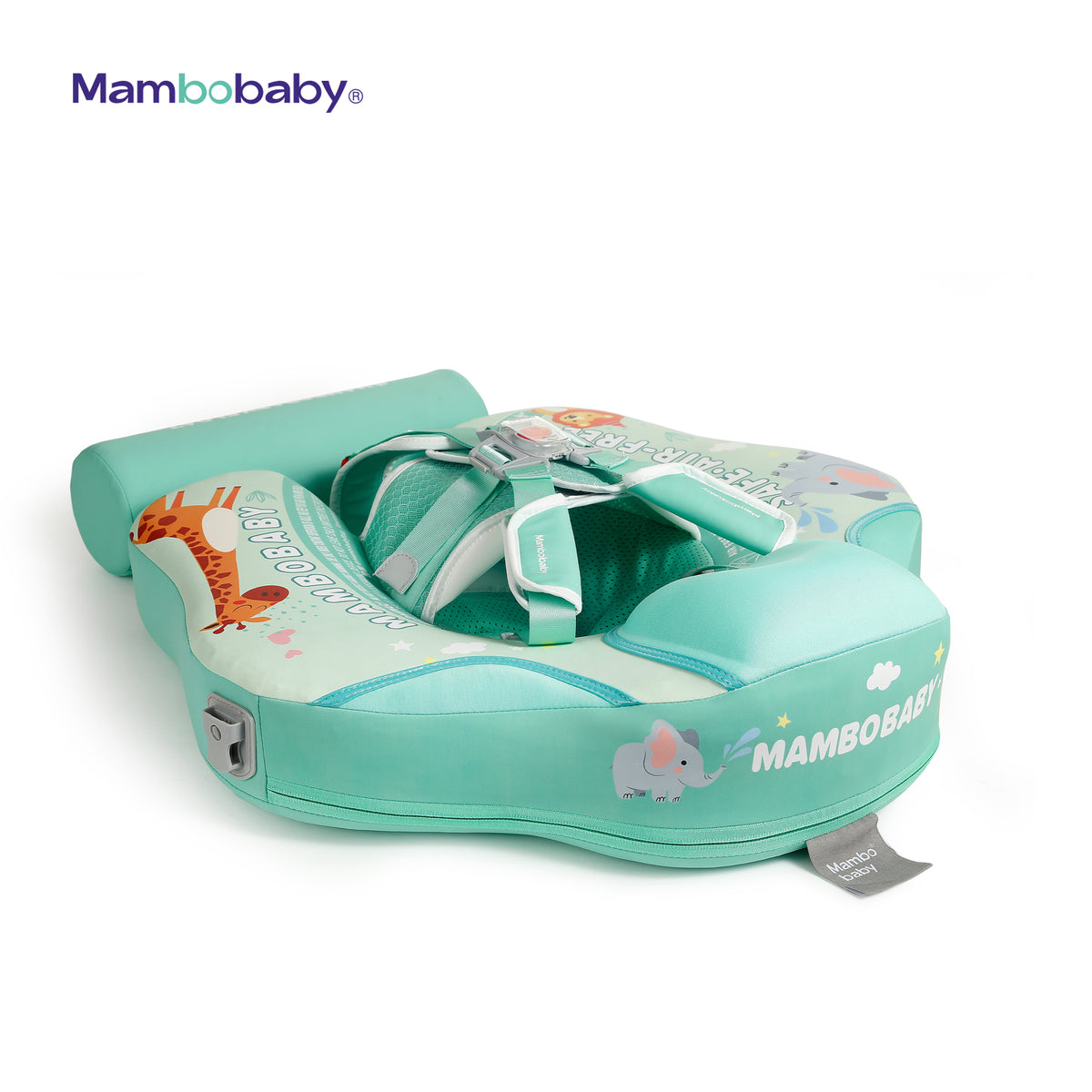 Mambobaby Pool Float with Canopy and Tail Zoo